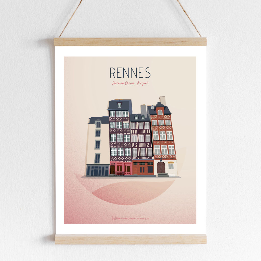 Affiche Rennes - Stéphanie Veillard - Création graphique